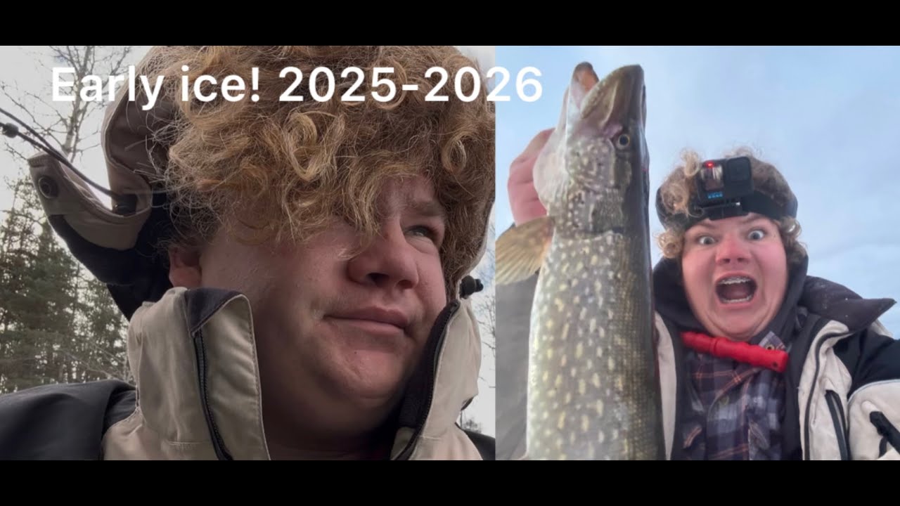FISHING FIRST ICE IN MINNESOTA! (2025-2026 SEASON!) (I FOUND ICE BEFORE ...