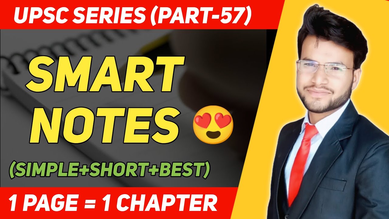 UPSC Series (Part-57)- How to Make Notes for UPSC🤔| SMART NOTES🔥| UPSC ...