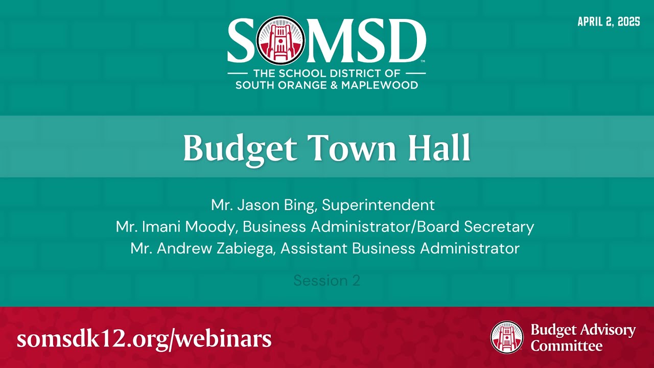 Budget Town Hall - Session Two on April 2, 2025 - YouTube