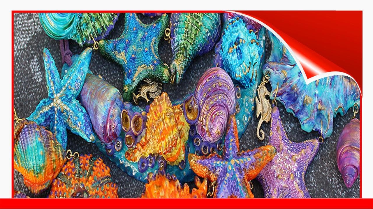 Colorful Seashells From Polymer Clay 🔥 - YouTube