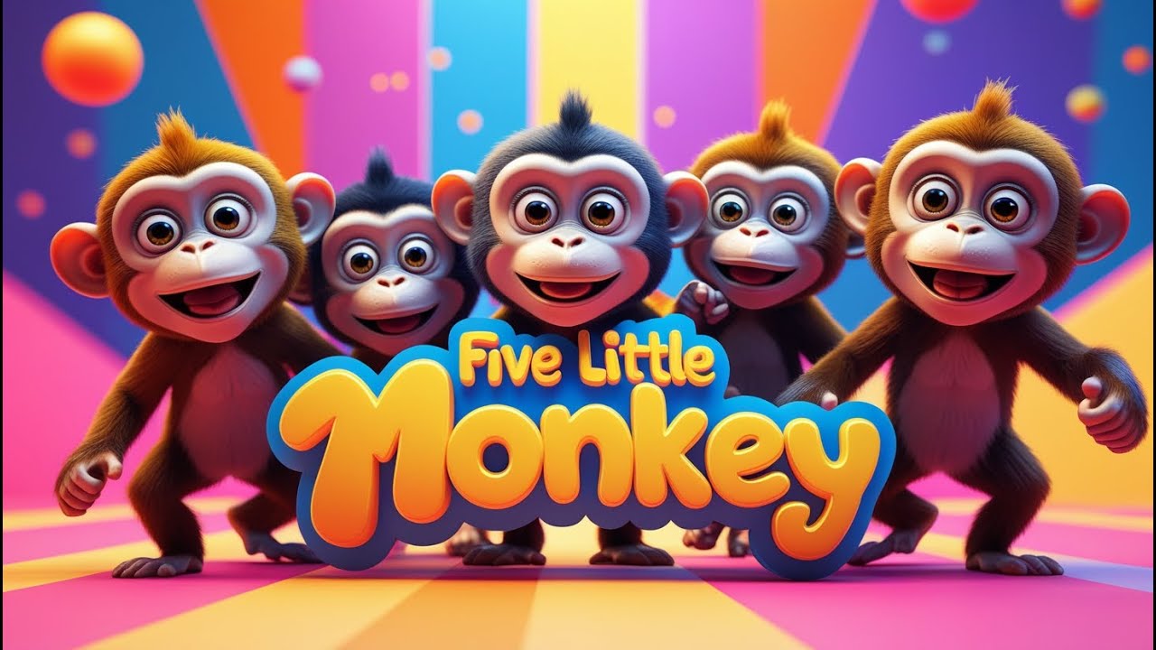 Five Little Monkey 🎶 Best Nursery Rhymes Collection | Fun & Educational ...