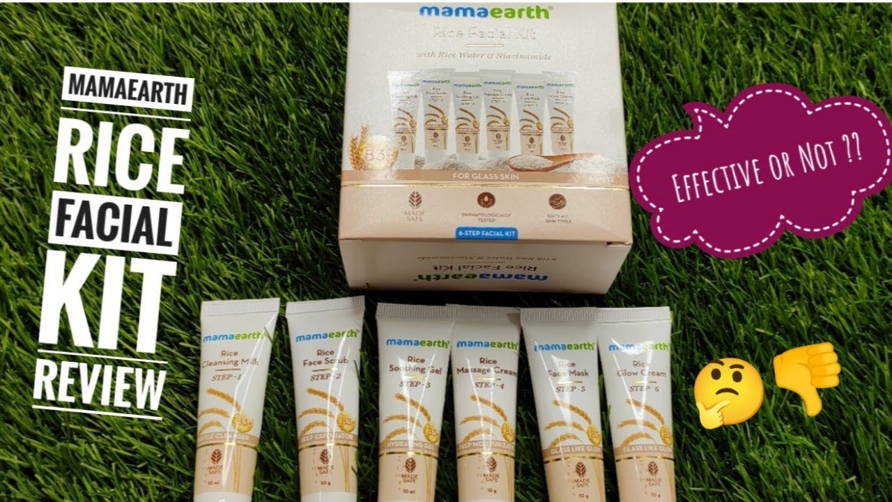 Glass Like Glow at Home|Mamaearth Rice Facial Kit|Step by step Facial ...