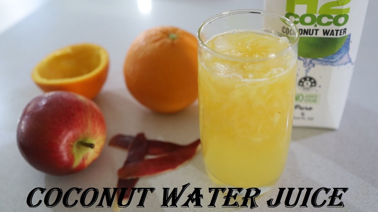 REFRESHING Thambili Juice Drink Coconut Water Juice Drink With Apple ...
