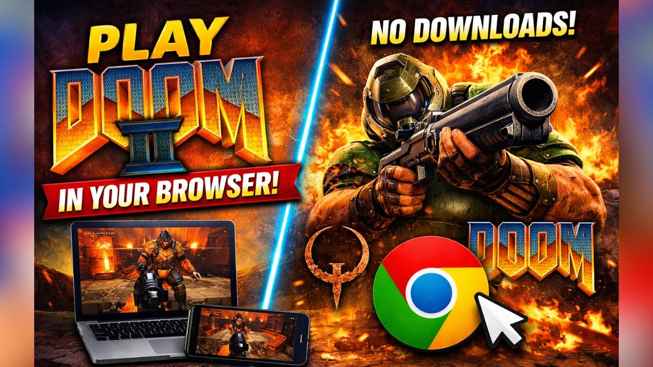 How to Play DOOM II ( And Many Old School Games ) Directly In The ...