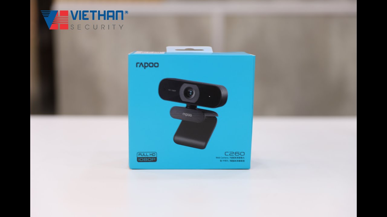 Mở hộp test Webcam Rapoo C260 HD 1080P - YouTube