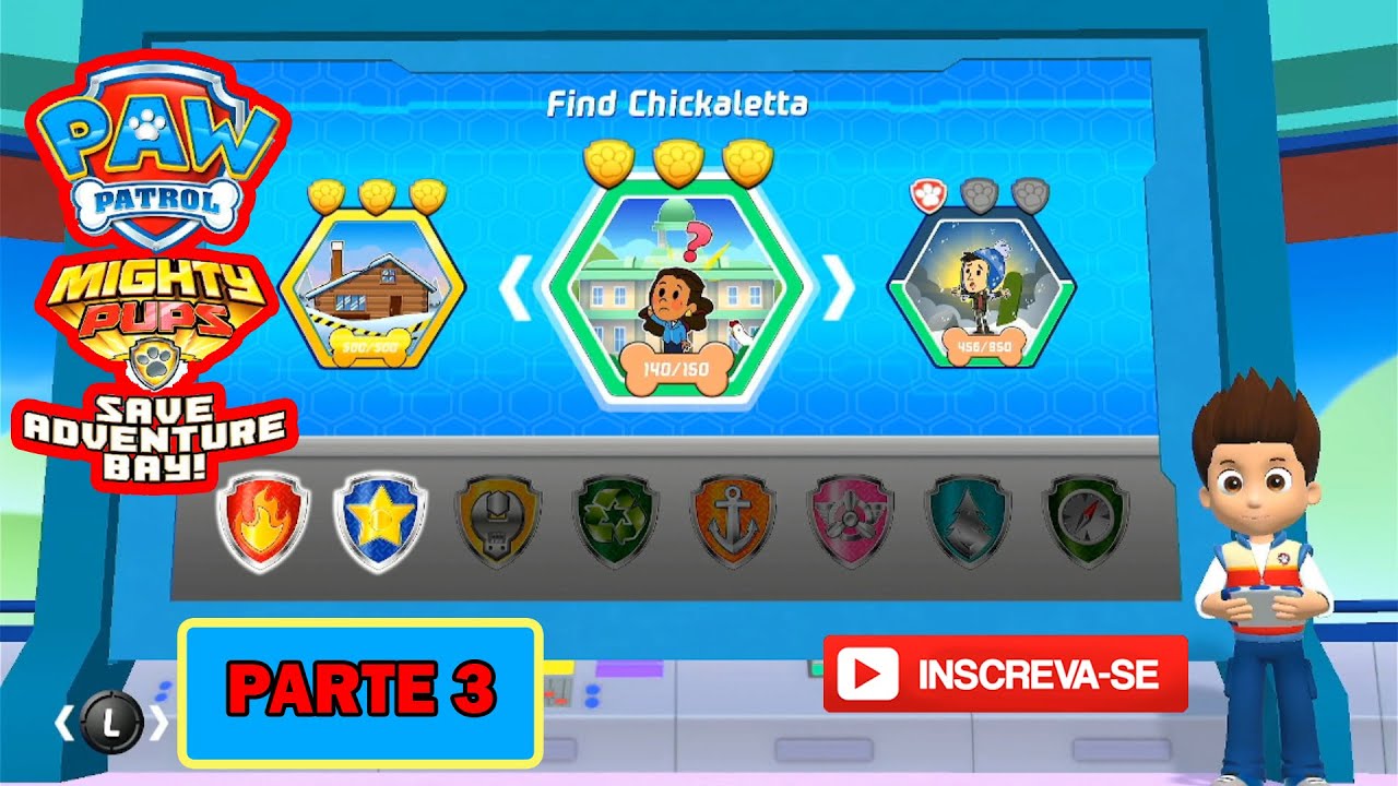 PAW PATROL MIGHTY PUPS FIND CHICKALETTA PARTE 3 - YouTube