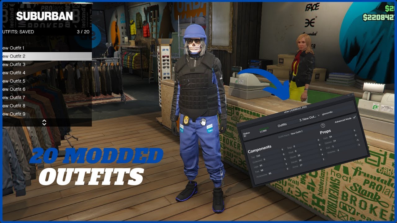 GTA V Online 1.68 ║*XDEV OUTFIT EDITOR*║ 20 BEST FEMALE MODDED OUTFITS ...