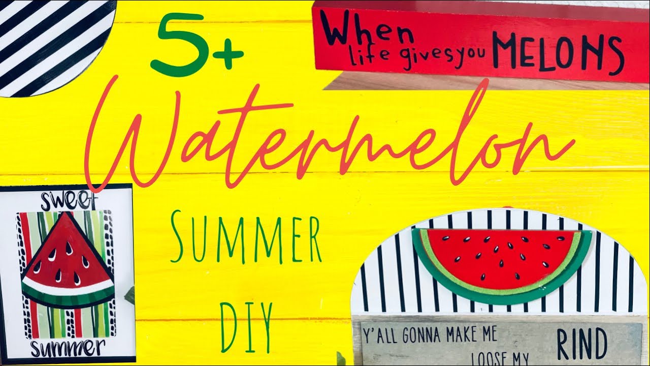 FRUITY SUMMER Picnic Challenge//Watermelon Decor - YouTube
