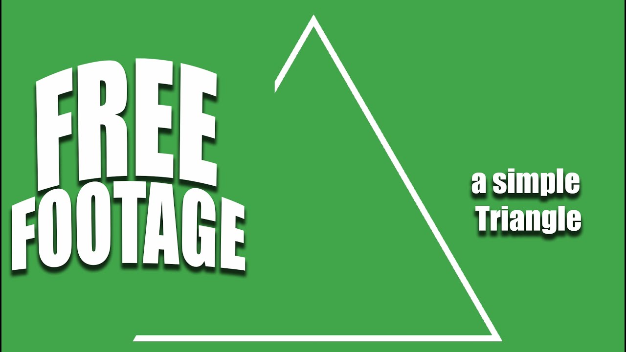 Free stock footage green screen effect - Triangle - YouTube