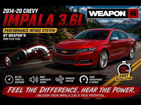 2014-20 Chevy Impala 3.6L Weapon*R Performance Intake System ...