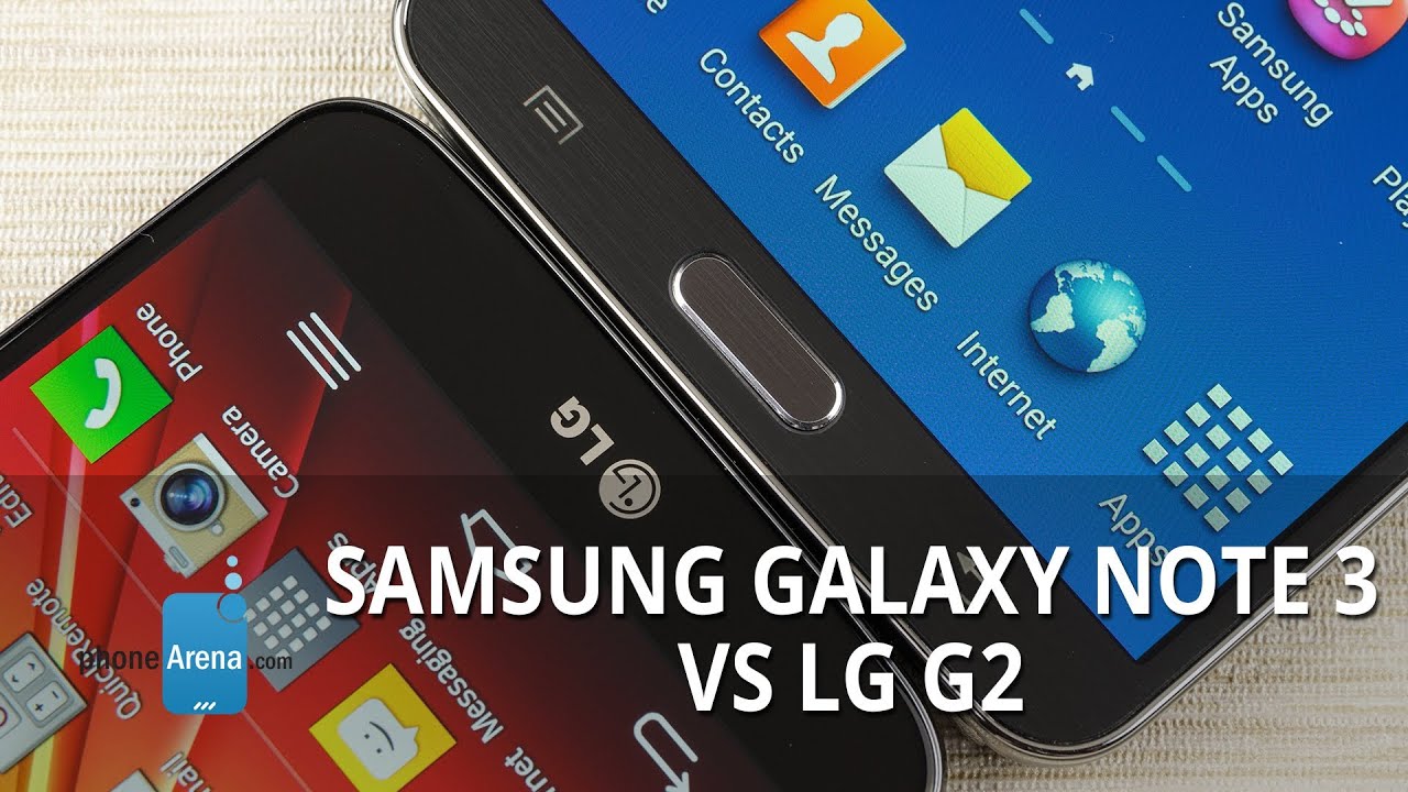 Samsung Galaxy Note 3 vs LG G2 - YouTube