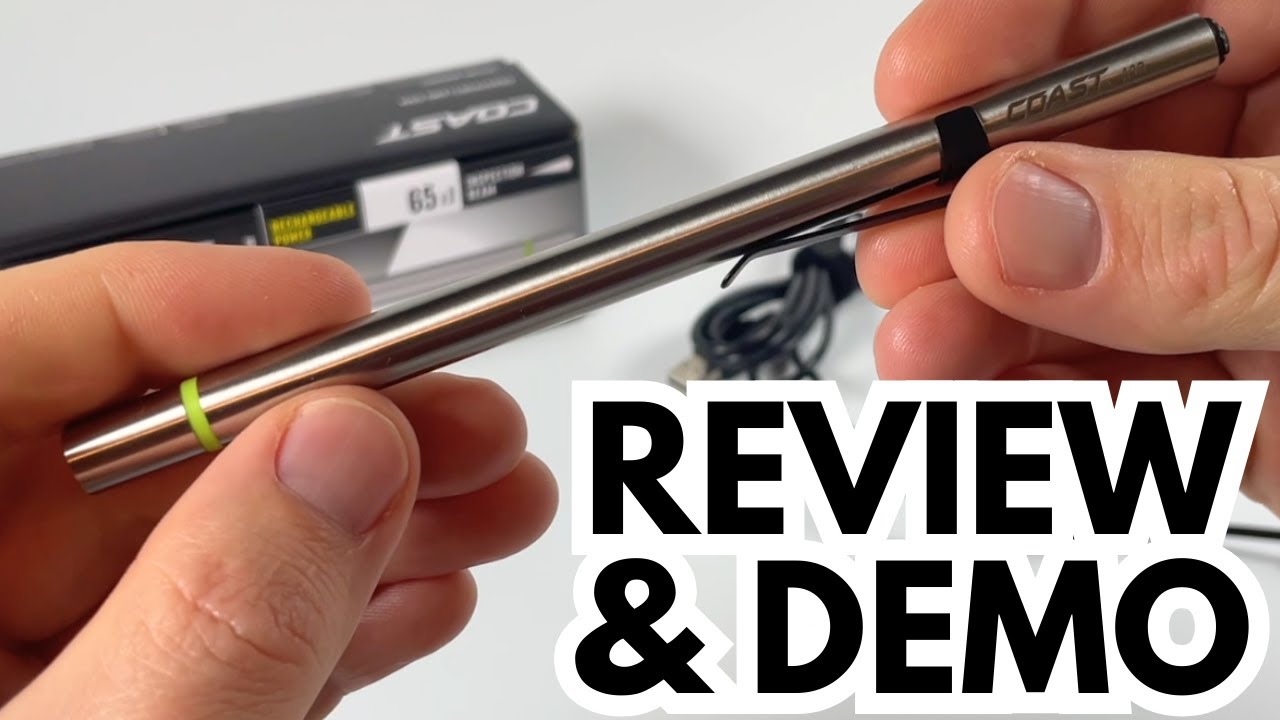 COAST A9R Review & Demo - 54 Lumen Pen Flashlight - YouTube