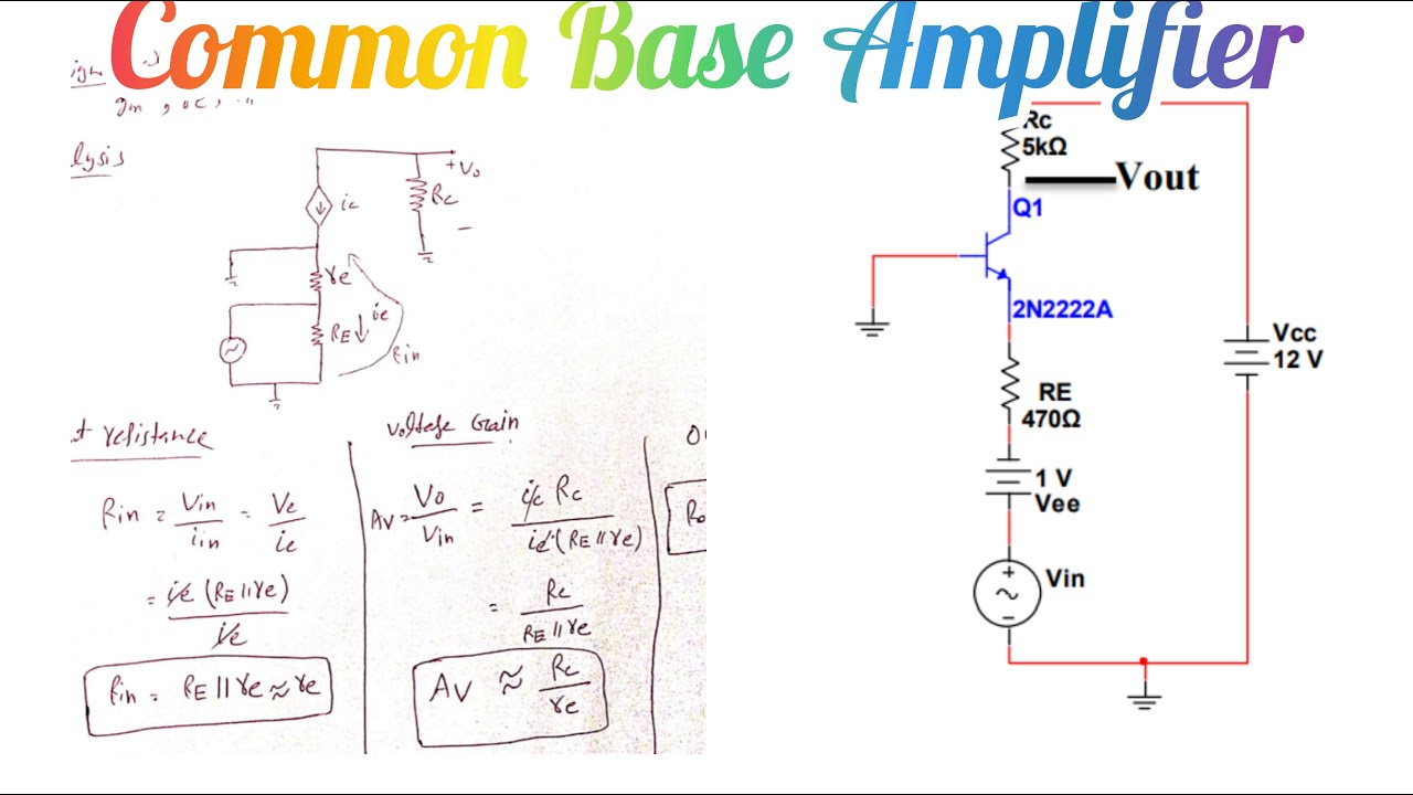 BJT as a Common Base Amplifier | Lab 10 - YouTube