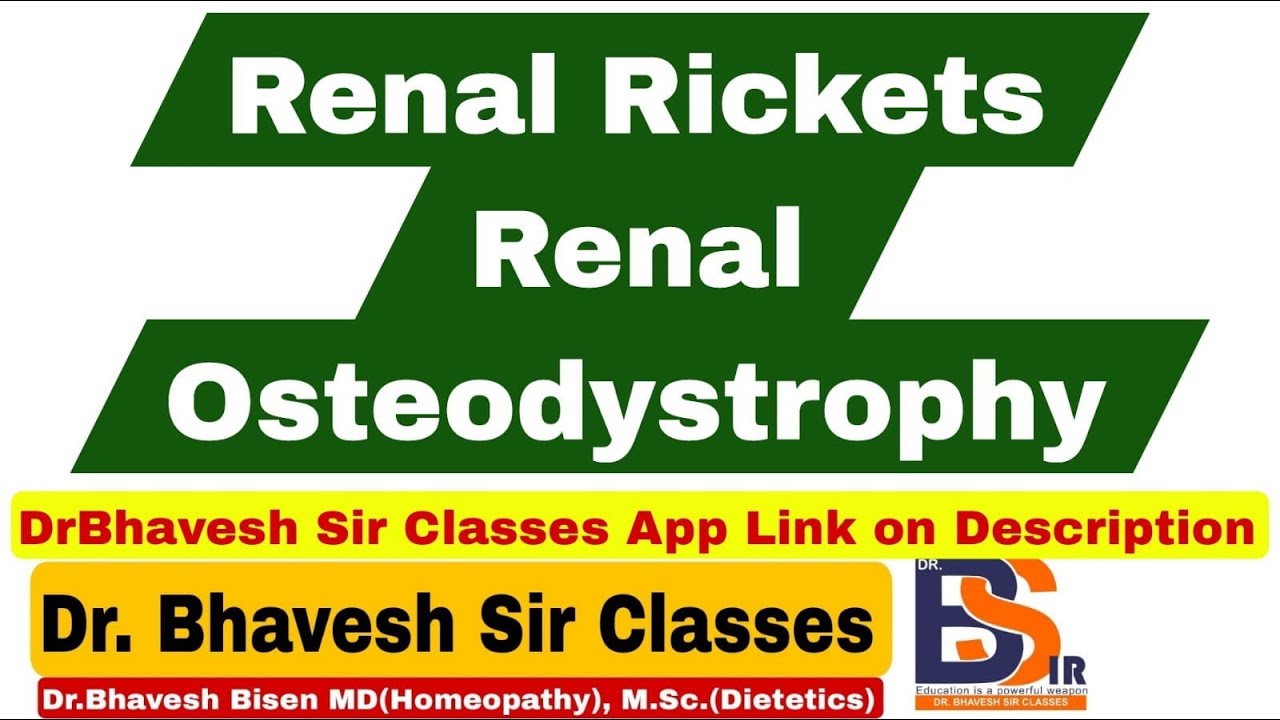 Renal Rickets | Renal Osteodystrophy | Vitamin D Deficiency ...