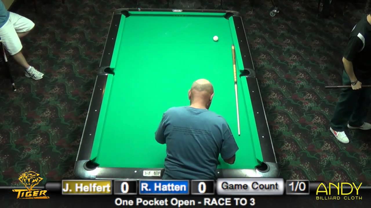 Jay Helfert vs Randy Hatten - #10 - 2015 One Pocket Open - YouTube