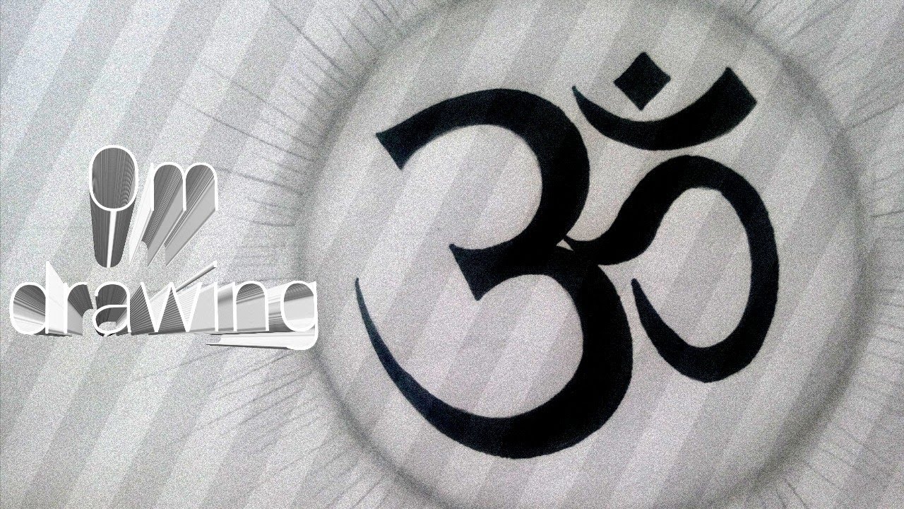 World Best Om Drawing|| How to draw an om 🕉 symbol - YouTube
