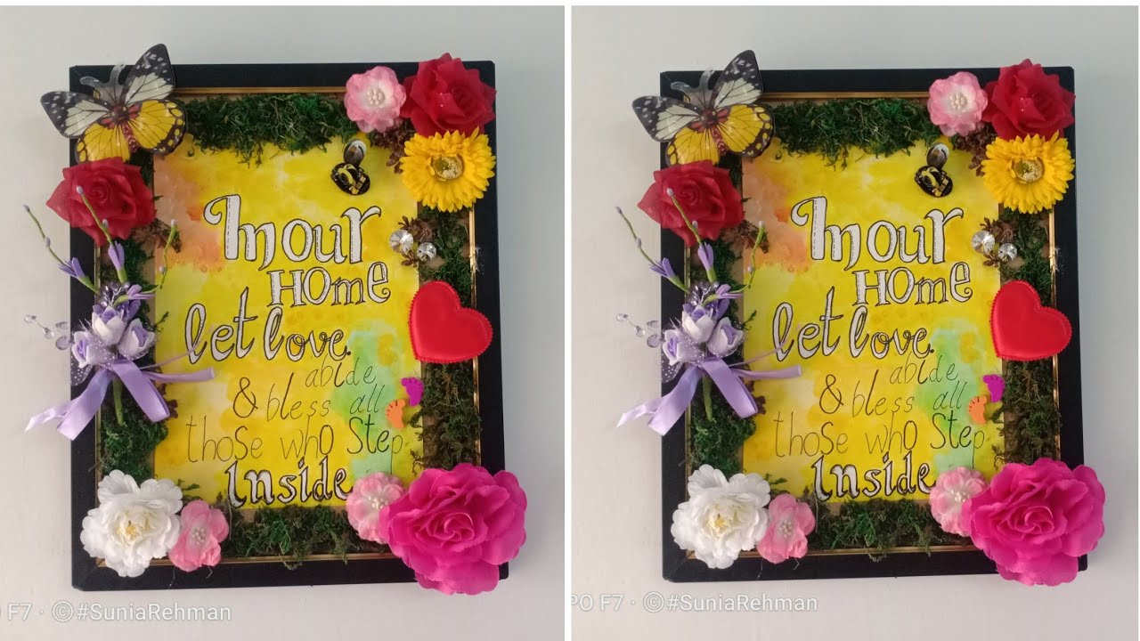 How To Make Welcome Board Reusing Old Photo Frame Beautiful Quote YouTube how-to-make-welcome-board-reusing-old-photo-frame-beautiful-quote-youtube