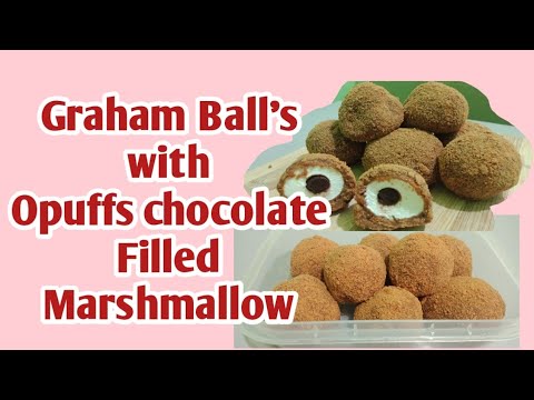 Graham Balls with Opuffs Chocolate Filled Marshmallow - YouTube