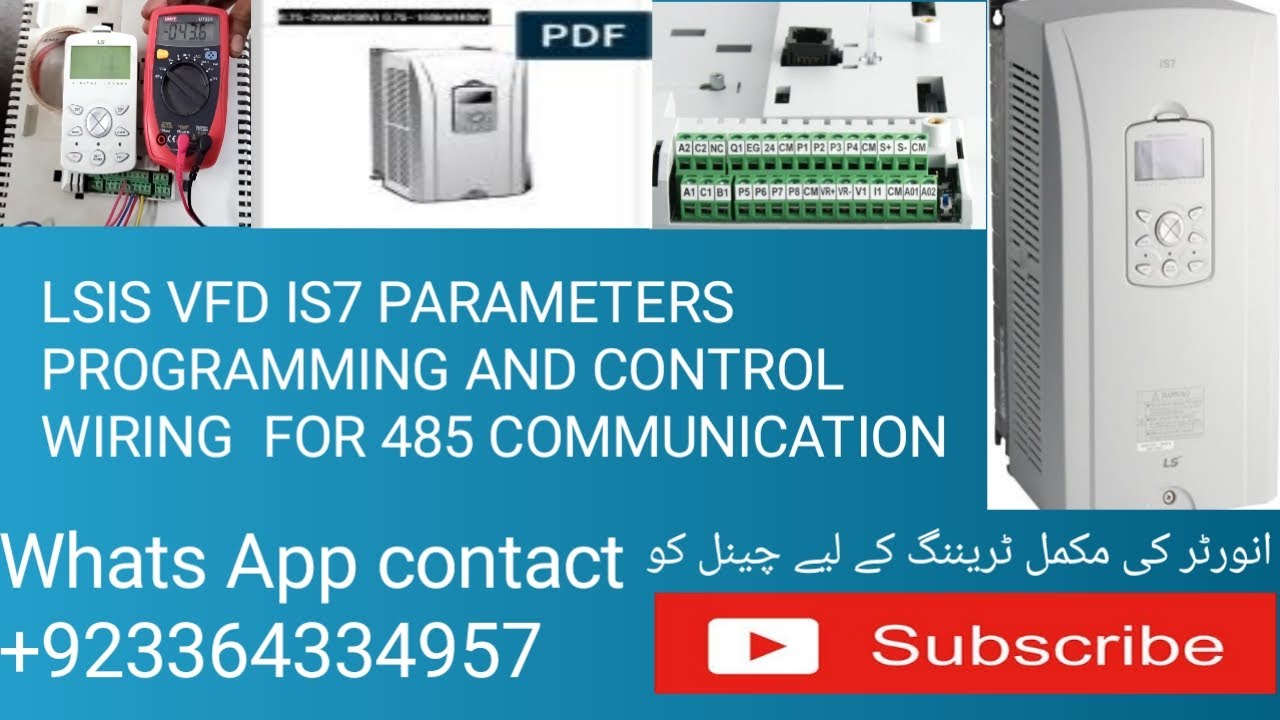 LS VFD IS7 485 COMMUNICATION PROGRAMMING& WIRING/LSIS VFD IS7 ...
