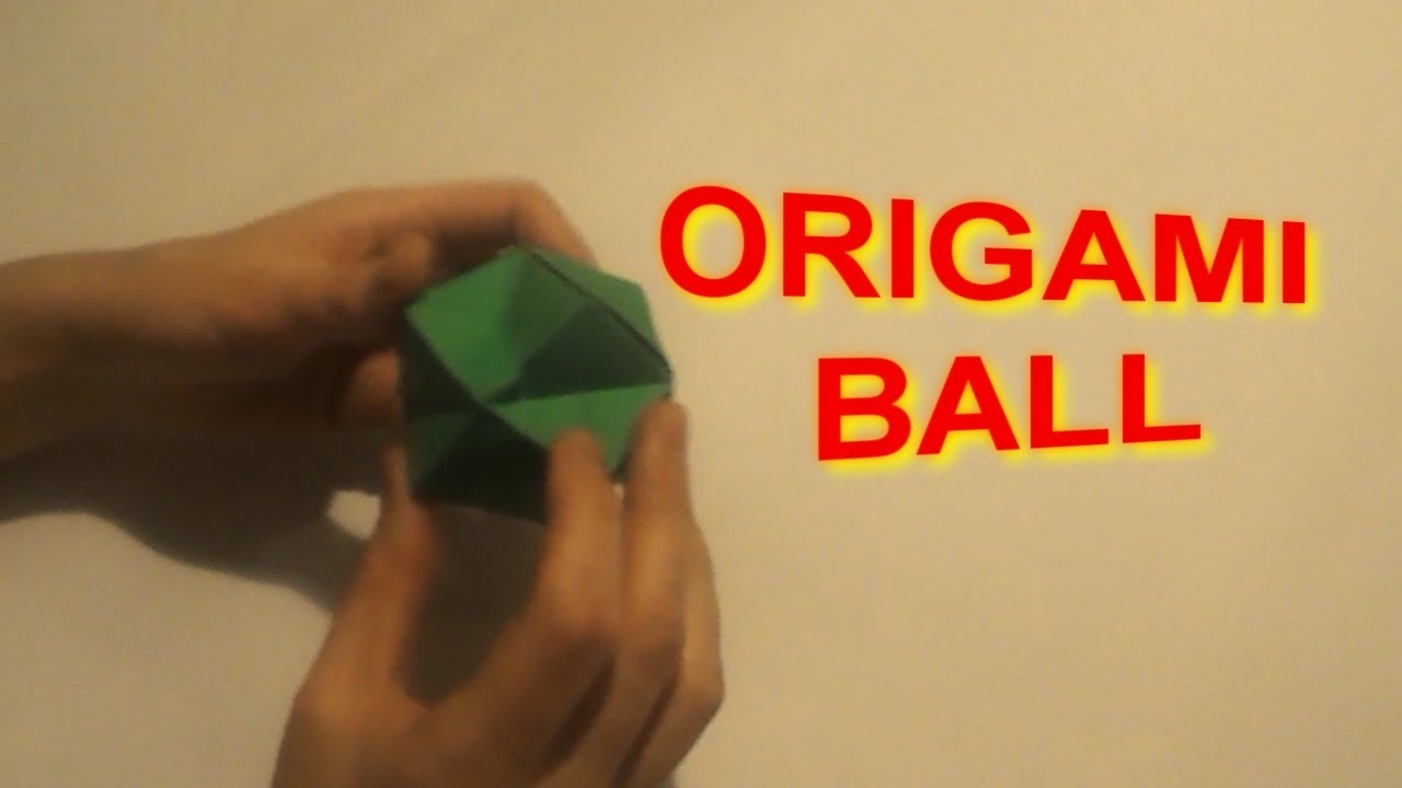Origami: Lopta od papira - How to make an easy origami ball - YouTube