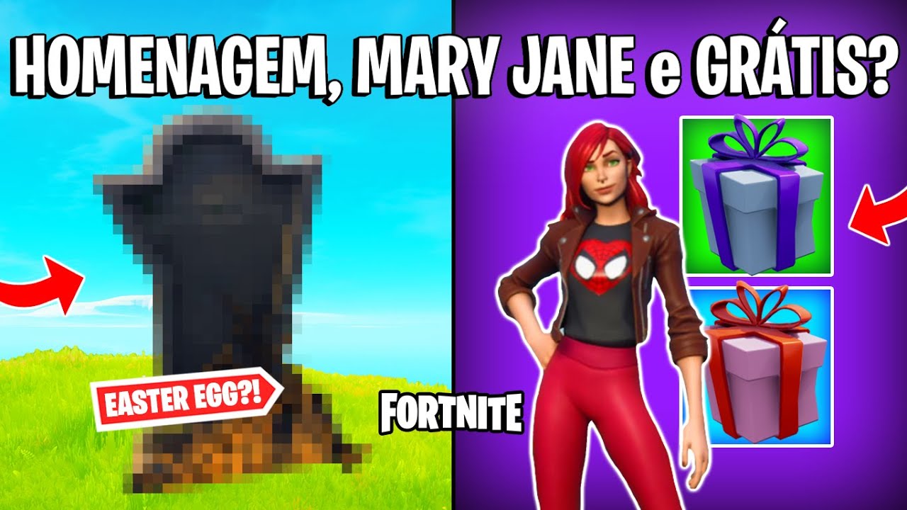 FORTNITE - NOVA HOMENAGEM, ITENS GRÁTIS e MARY JANE SKIN? - YouTube
