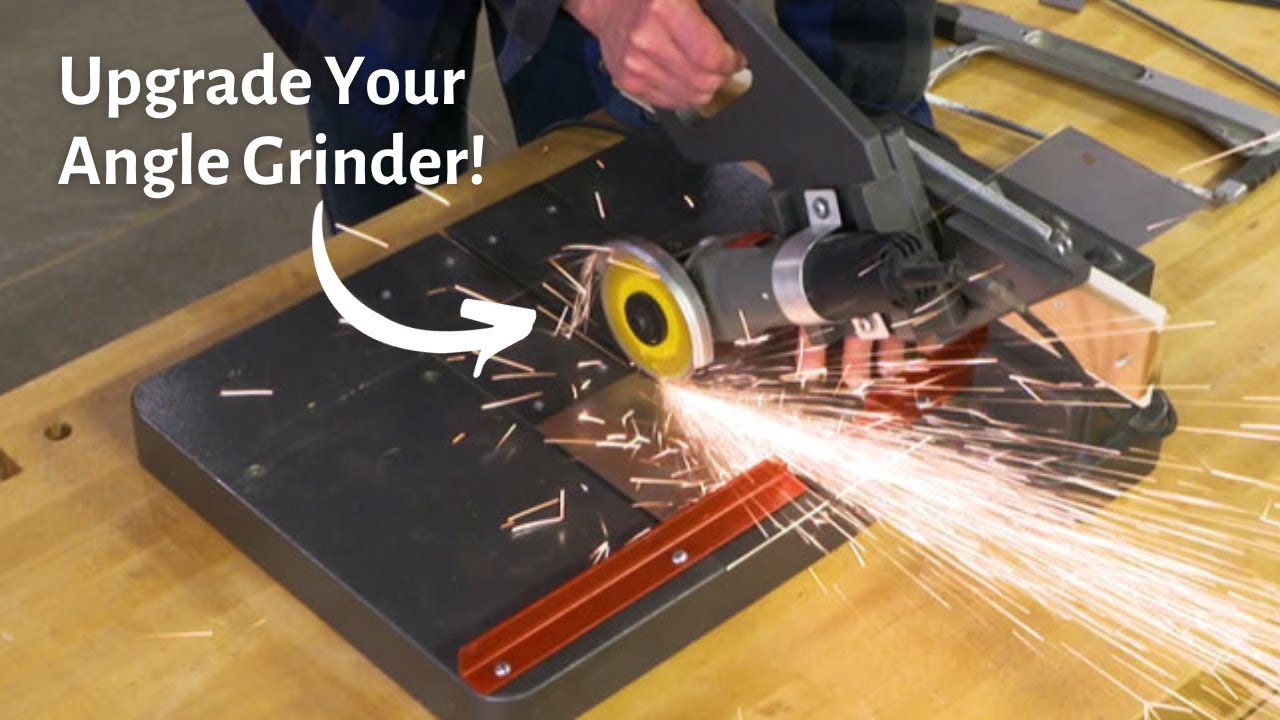 Convert an Angle Grinder into a Sliding Cutoff Saw - YouTube