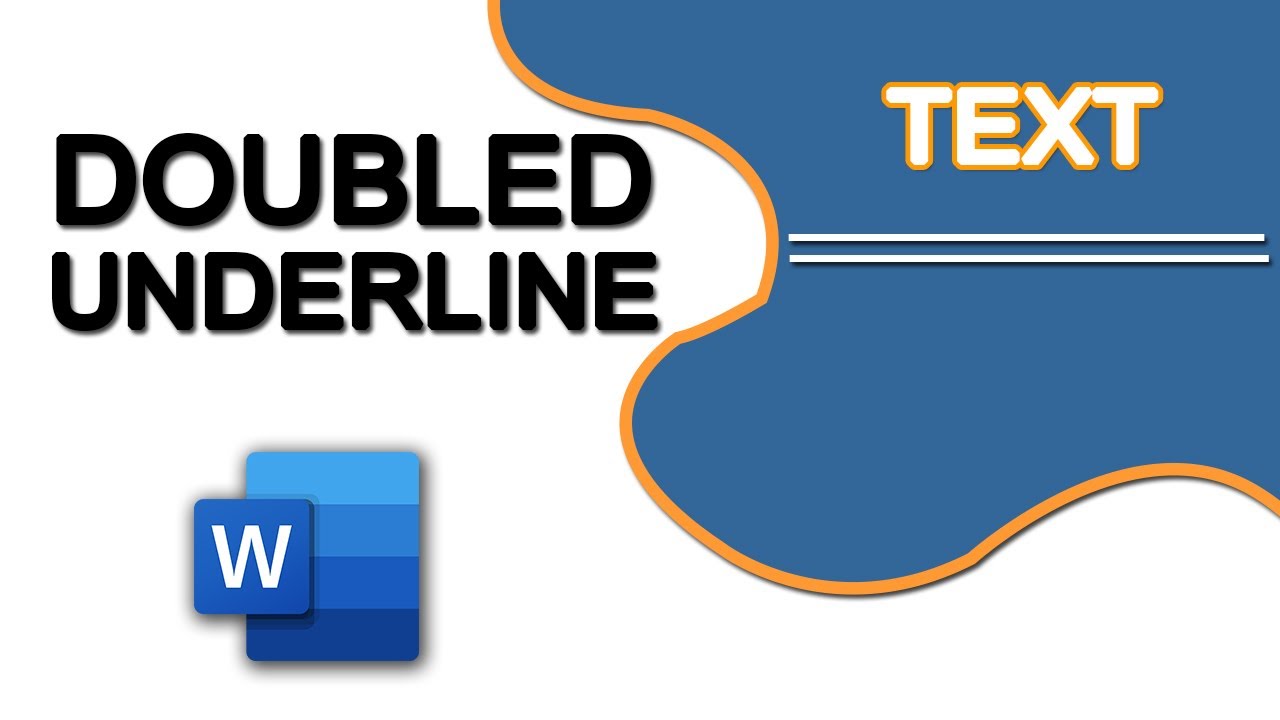 How to Insert Double Underline to Text in Word - YouTube