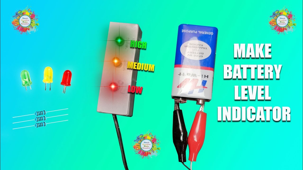How to Make Battery Level Indicator at home - YouTube
