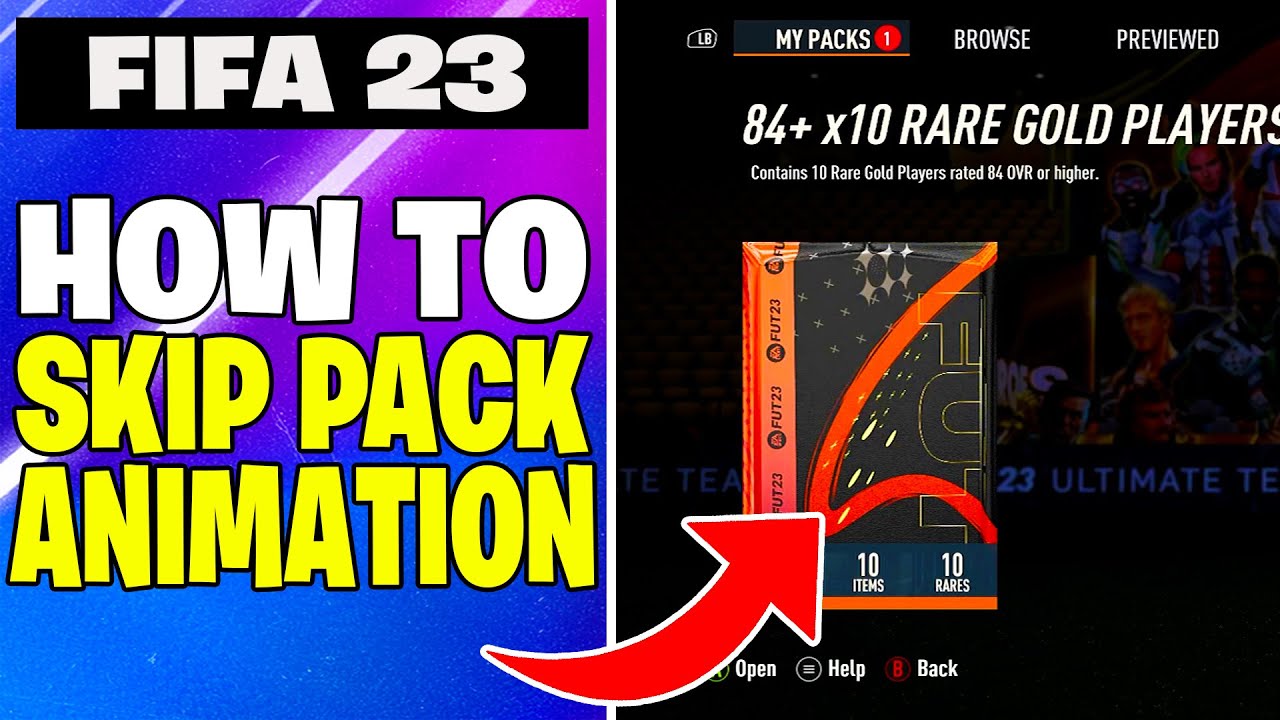 Fifa 23 - How to Skip Pack Animation - YouTube