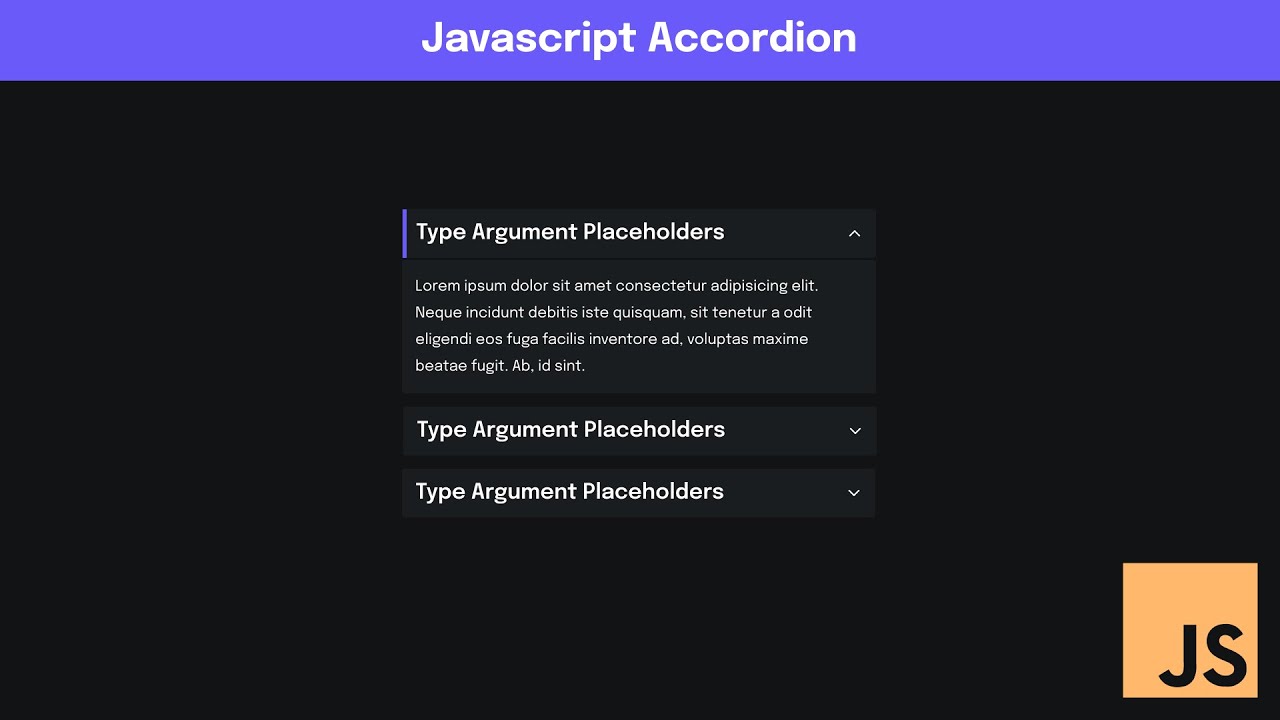 Javascript | Hướng dẫn code Accordion Component - YouTube