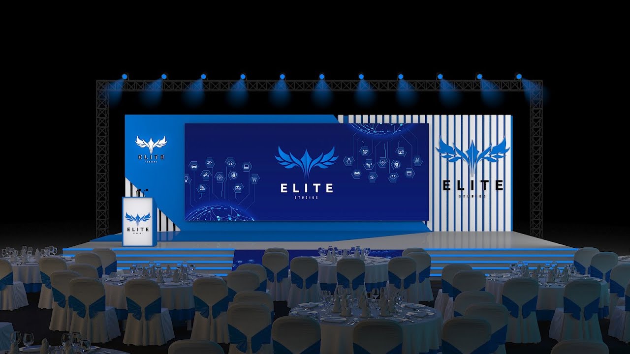 Stage Design- for Events,Modeling , texturing & Lighting a 3d Stage in ...