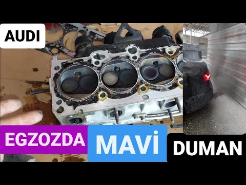 DUMANI KESEMEDİM MOTORU AÇTIM (audi a4 egzozda mavi duman )