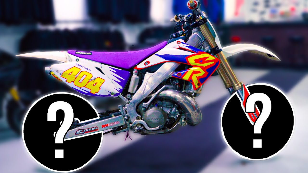 CR250 RETRO Supermoto! - (Warp 9 Wheel Install) - YouTube