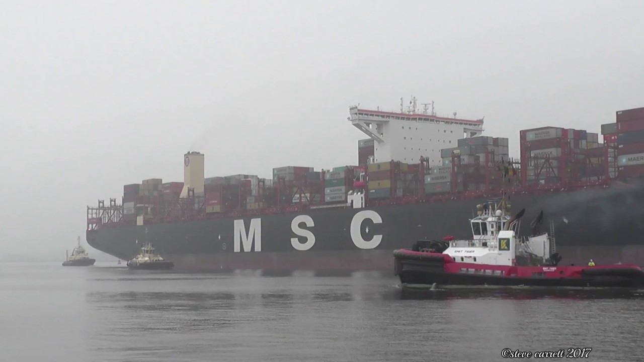 'MSC Mirjam' Container Ship - Rotterdam to Southampton 28/6/17 - YouTube