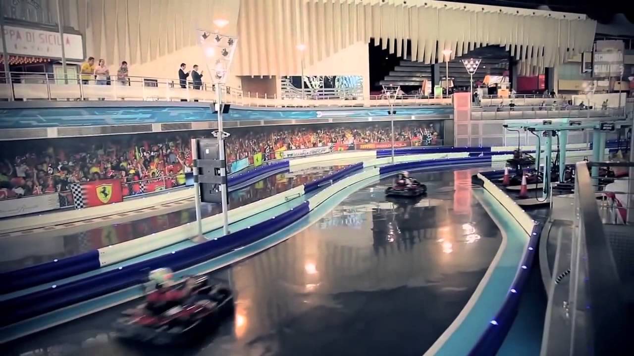 Scuderia Ferrari Drivers setting lap times on Karting Academy - YouTube