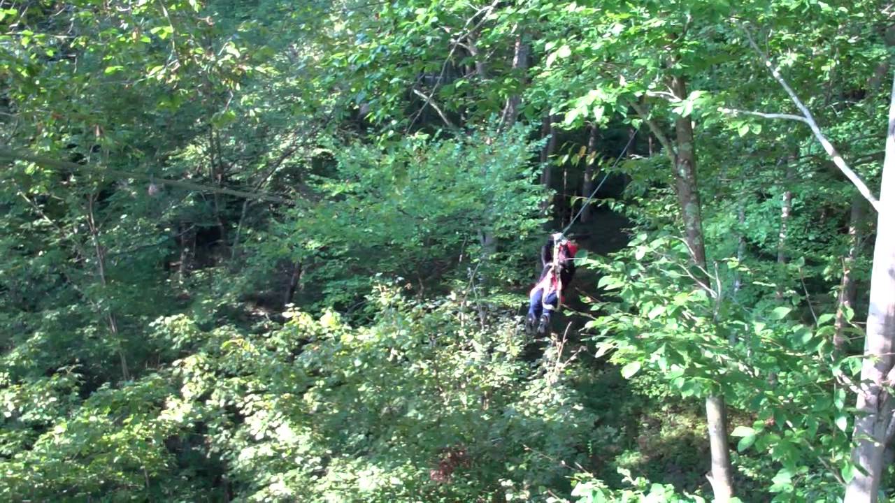 Hocking Hills Zip Line Canopy Tours 8 - YouTube