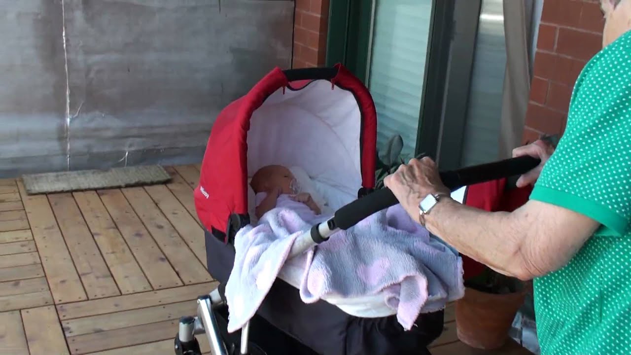 First Buggy Ride, age 5 days - YouTube