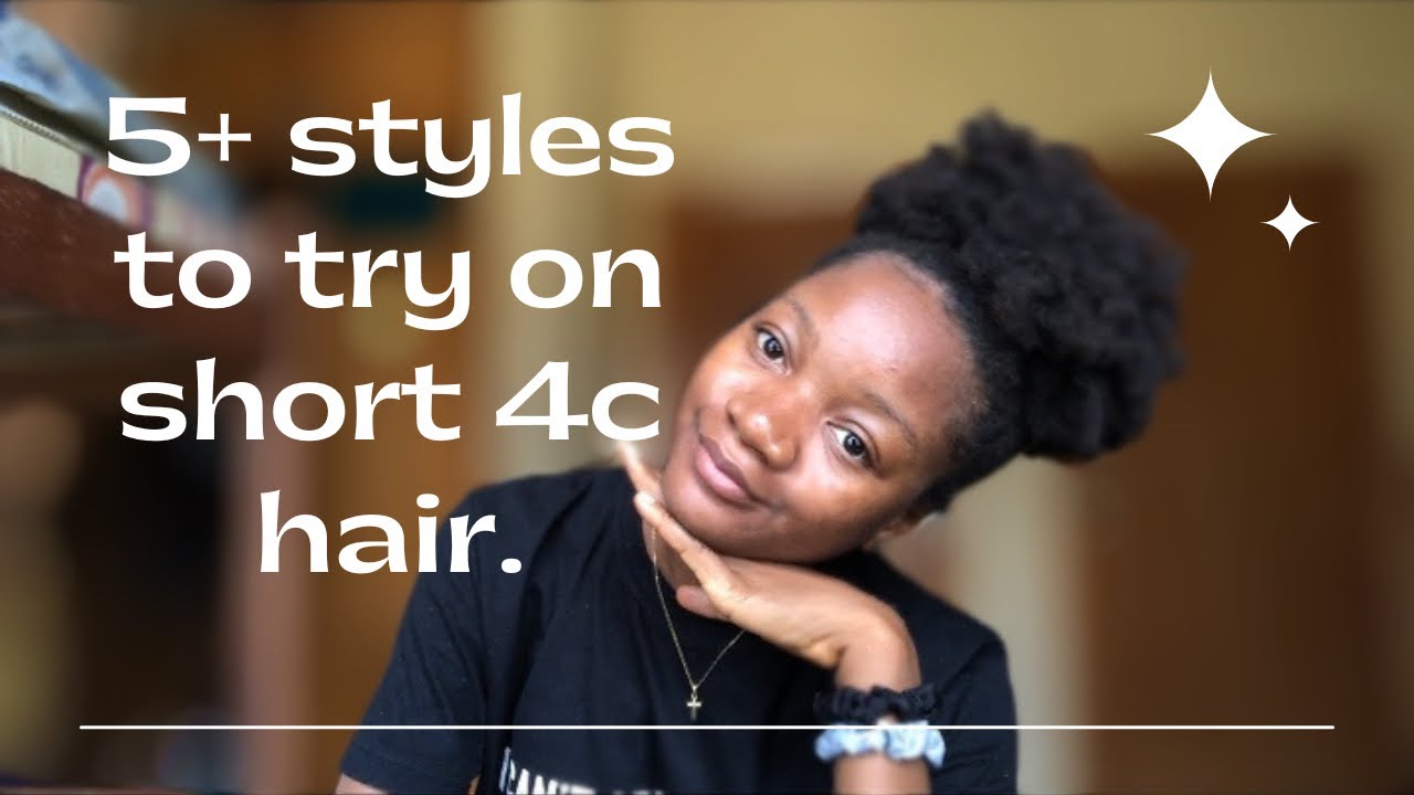 HOW TO STYLE SHORT TO MEDIUM LENGTH 4c NATURAL HAIR. - YouTube