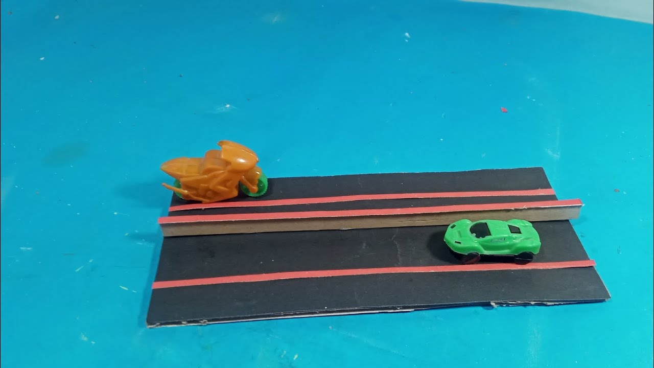 How to make with cardboard sheet paper motorway - YouTube