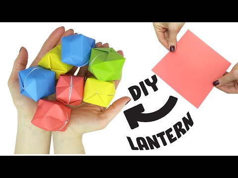 How to Make an Easy Paper Lantern Origami! DIY Craft Idea