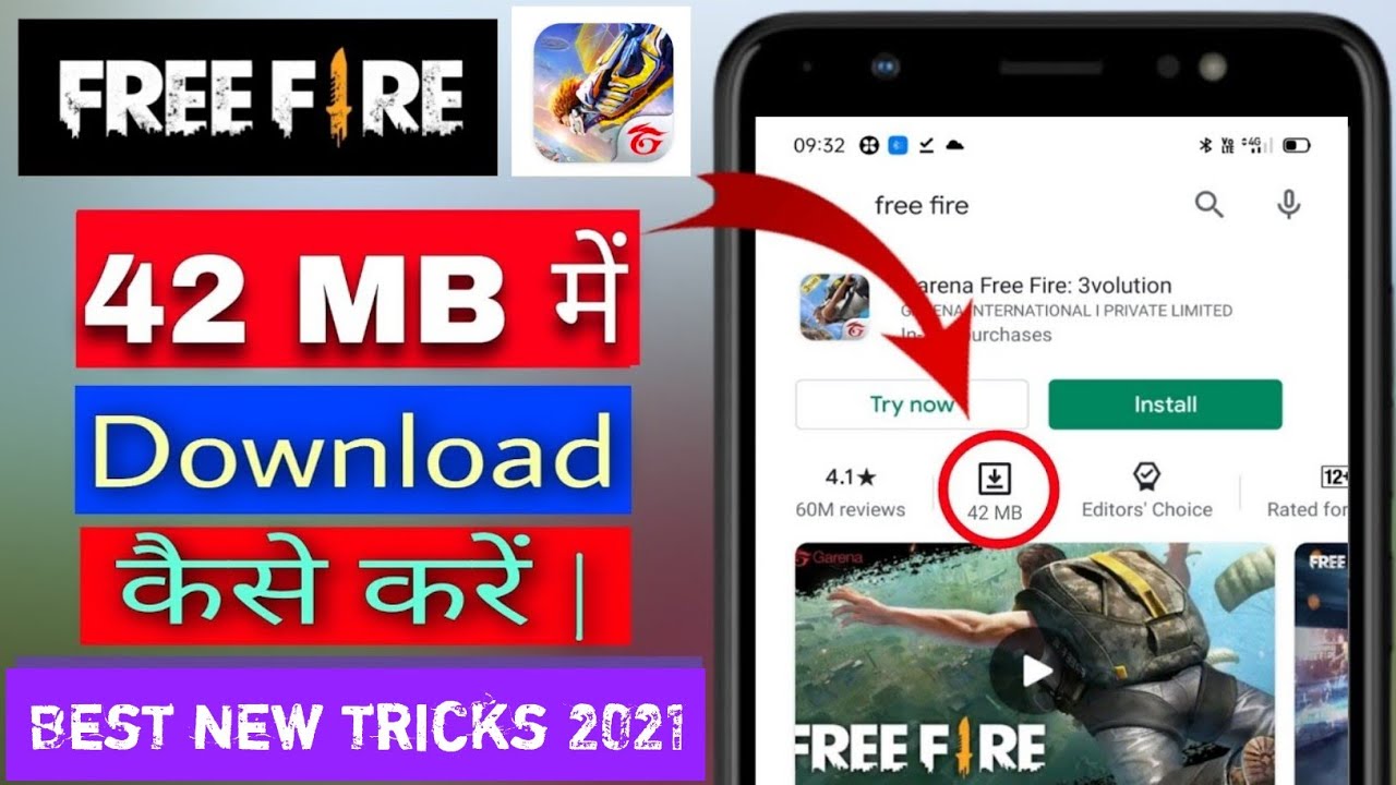 Free fire ko 20mb mein download kaise kare || How to download free fire ...