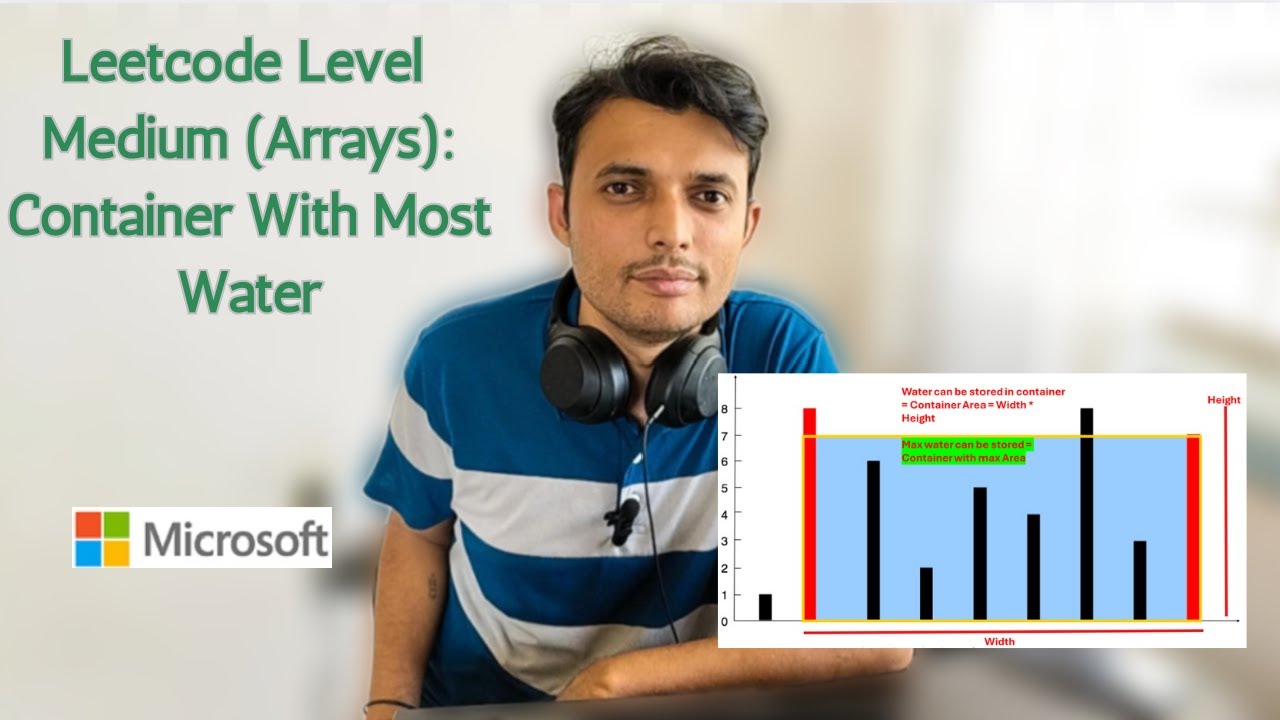 Container With Most Water - Leetcode Medium | Two Pointers Approach | Easy Explanation - YouTube