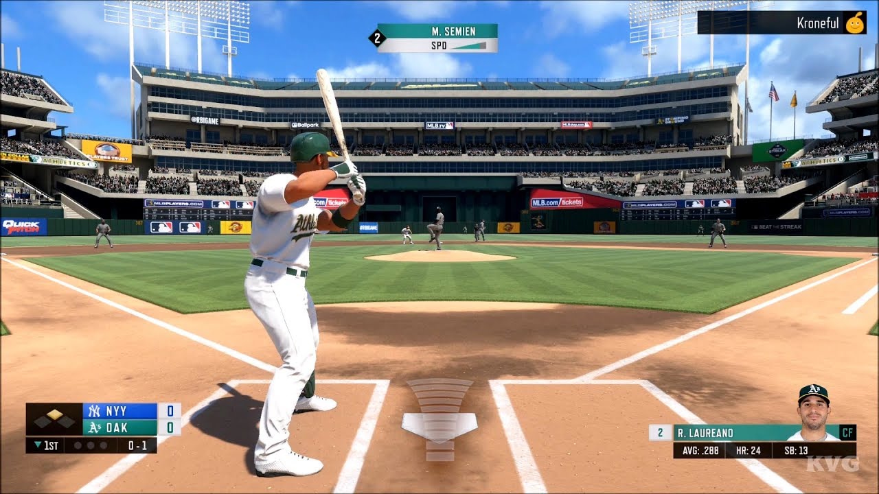 RBI Baseball 20 - Oakland Athletics vs New York Yankees - Gameplay (PS4 ...