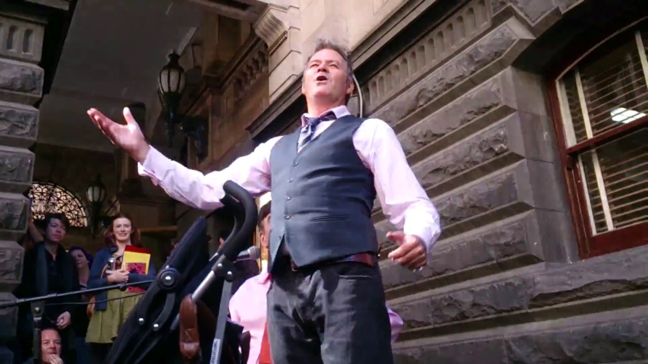 The Doug Anthony Allstars busking at Melbourne Town Hall - Sailor's ...