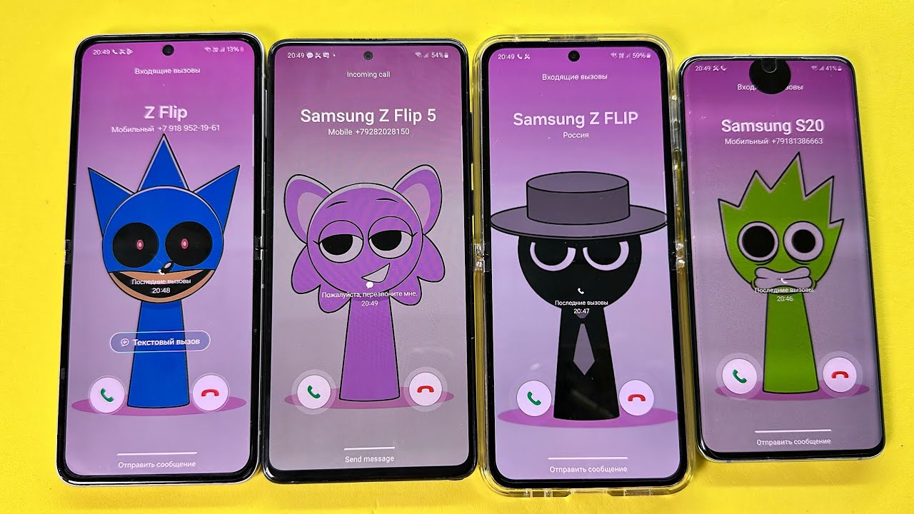 Animated Series Intro Sprunki | Incoming Call Sprunki Galaxy Note10 + Z ...