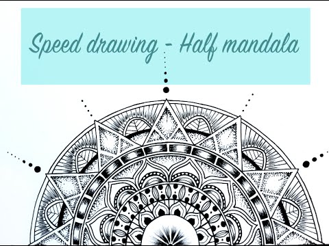 Half Mandala Drawing - YouTube
