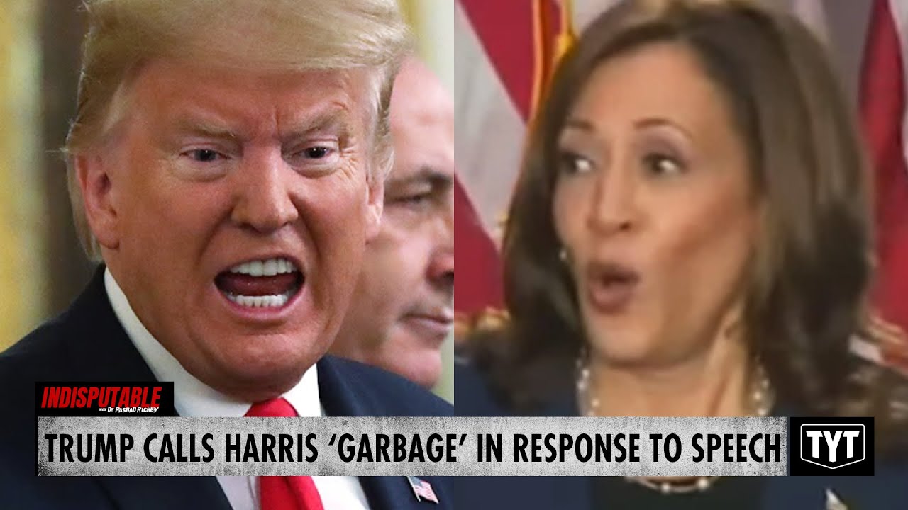 WATCH: Trump Calls Harris 'Garbage' In Hissy Fit Over Campaign Speech ...