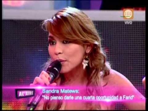 ESPOSA DE FARID ODE, SANDRA EN PROGRAMA AL AIRE 3 - YouTube