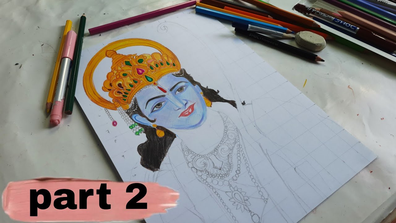How to draw lord ram / how to draw lord rama step by step - YouTube