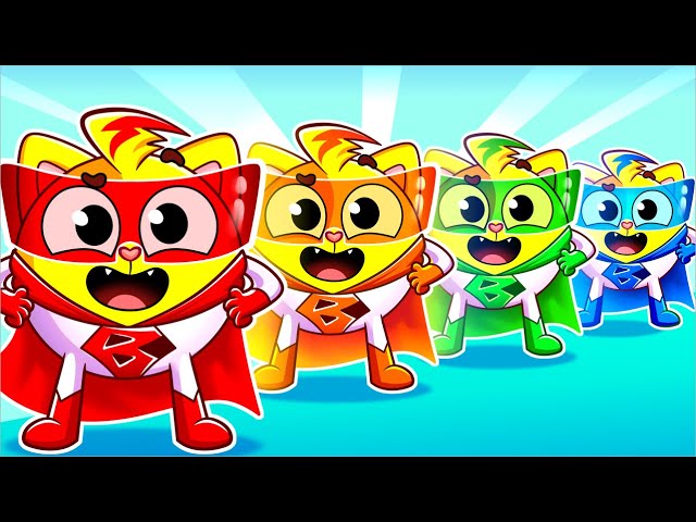 Super Kids Adventure! 🦸‍♂️Magic Transform Song | Kids Songs 🐱🐨🐰🦁And ...